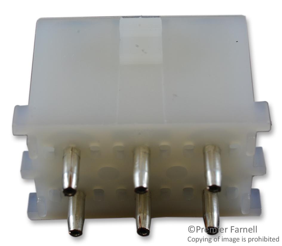 350431 1 Amp Te Connectivity Conector De Pines Vertical Cable A